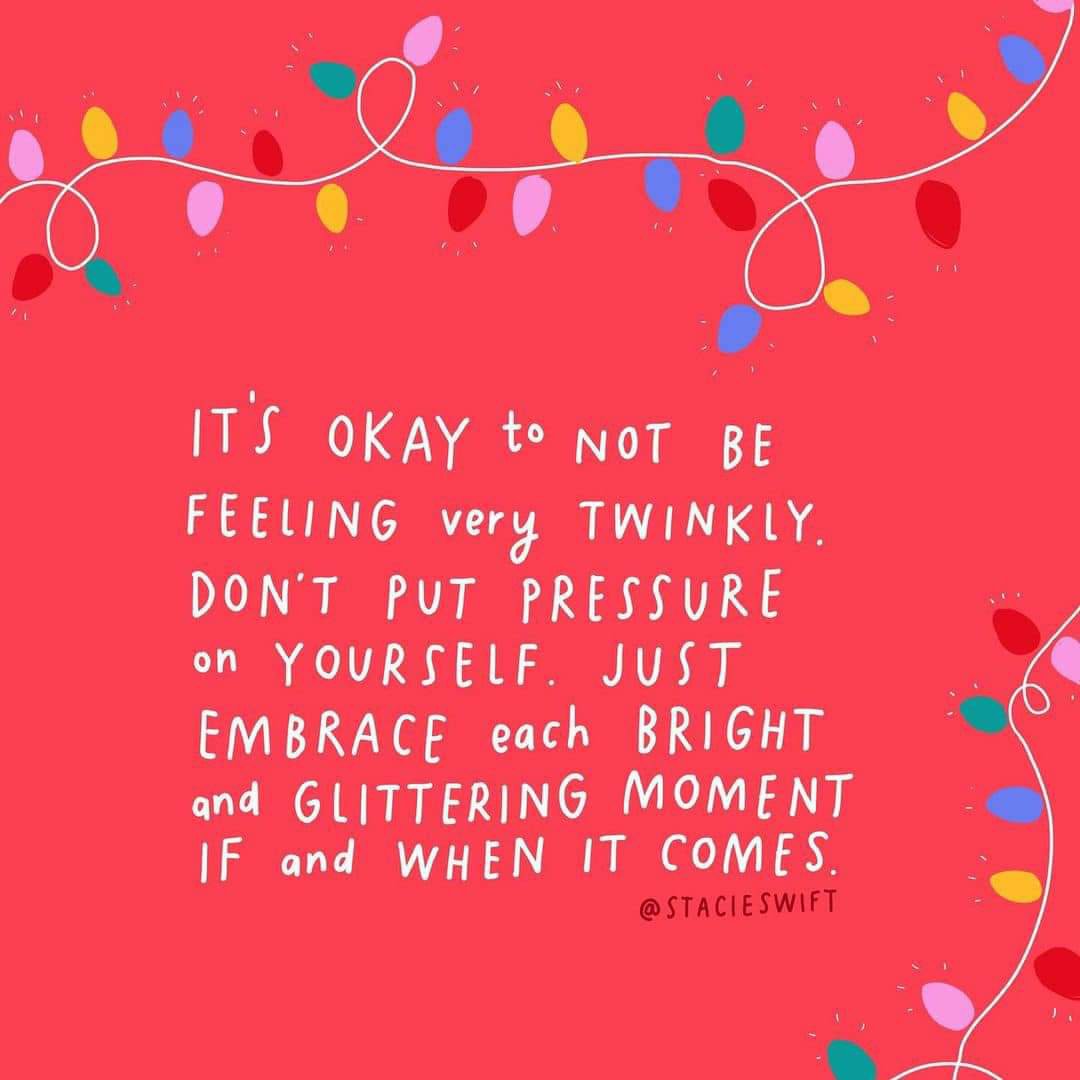 Not everyone feels festive and that's okay. – Richard Bamford Therapy