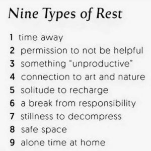 Nine Types of Rest. – Richard Bamford Therapy
